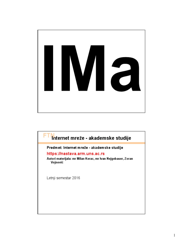 Internet Mreze | PDF