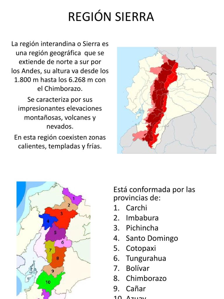 Geografia Región Sierra | PDF