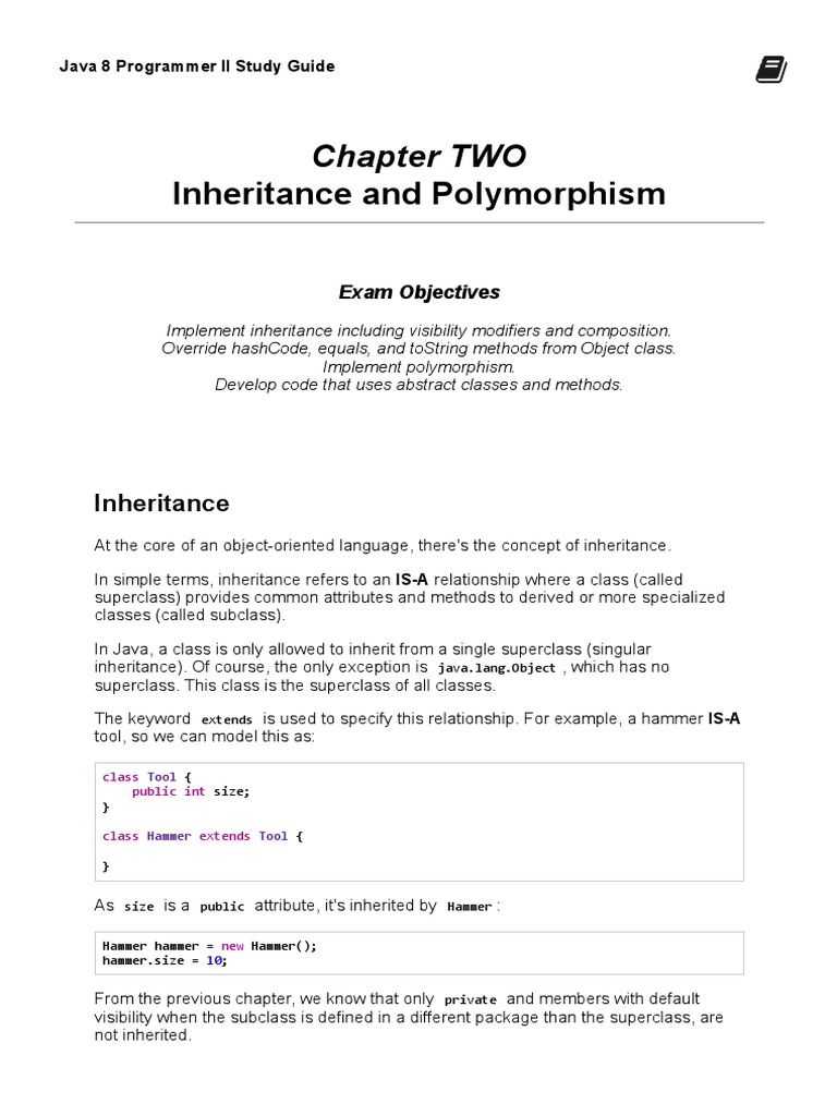 Java Inheritance and Polymorphism | PDF | Inheritance (Object Oriented ...