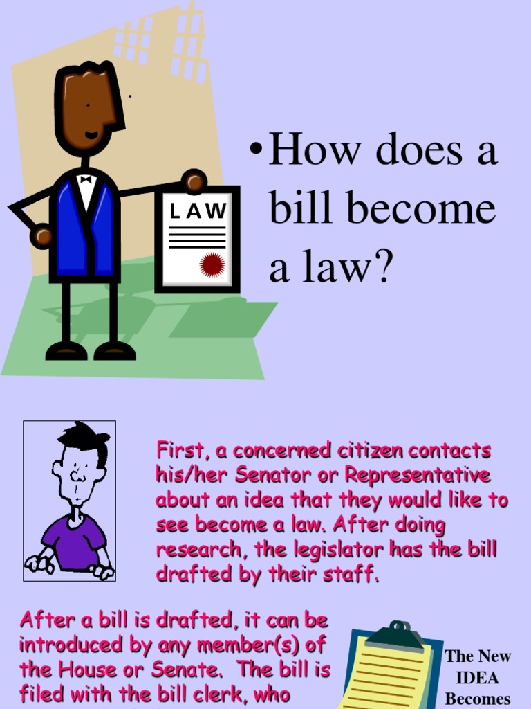 How A Bill Becomes A Law | PDF | Bill (Law) | United States House Of ...