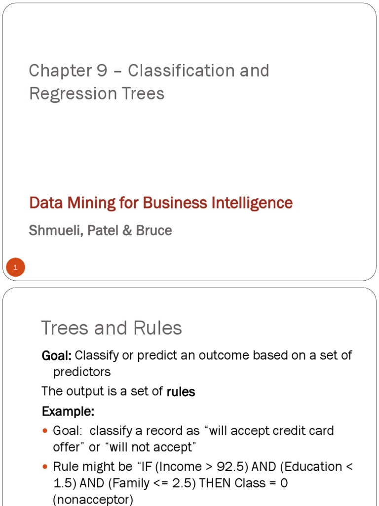 Chapter 9 - Classification and Regression Trees: Data Mining For ...