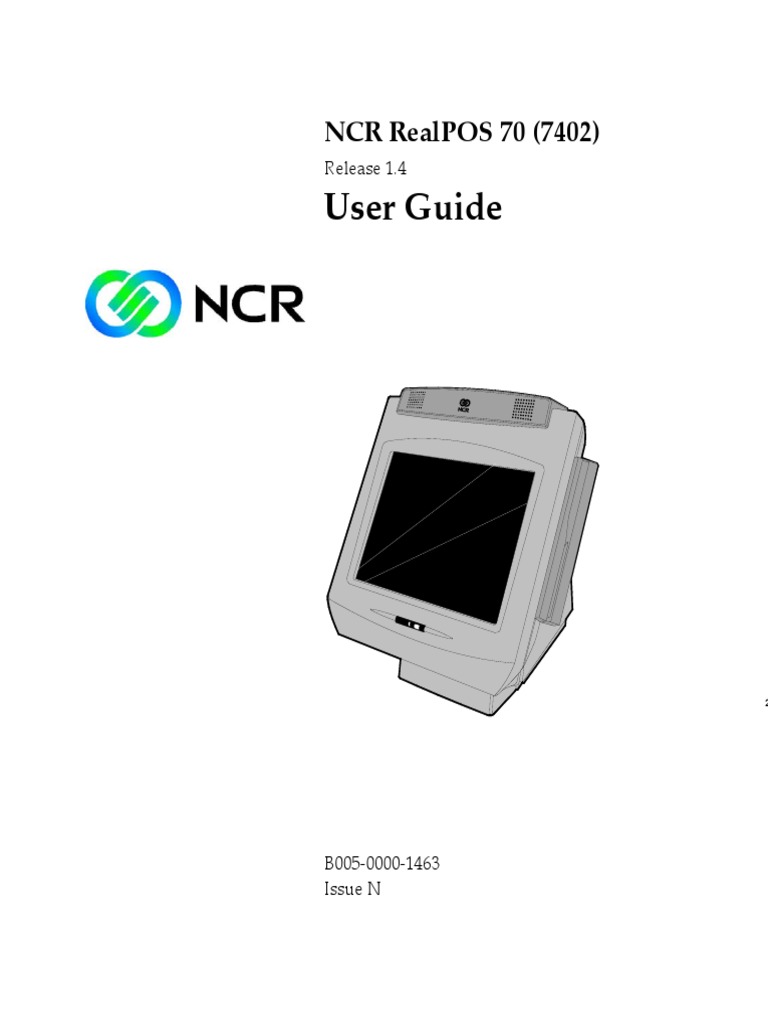 NCR RealPOS 70 7402 r1.4 User Guide | PDF | Electronics | Media Technology