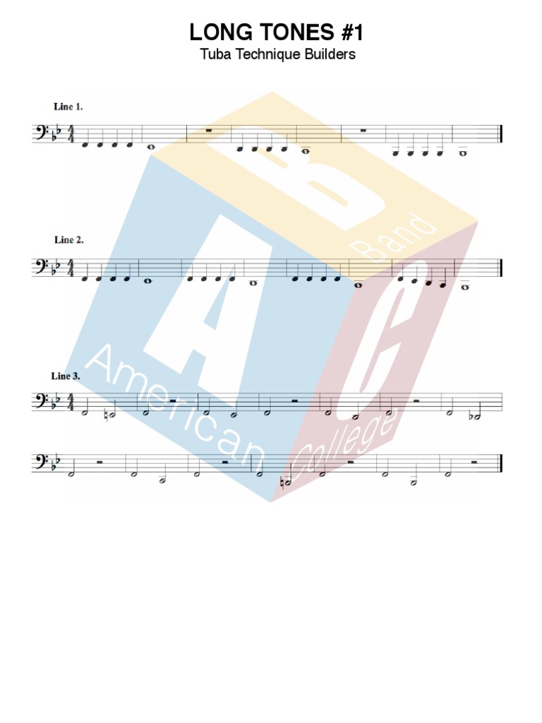 Tuba Technique Builders | PDF