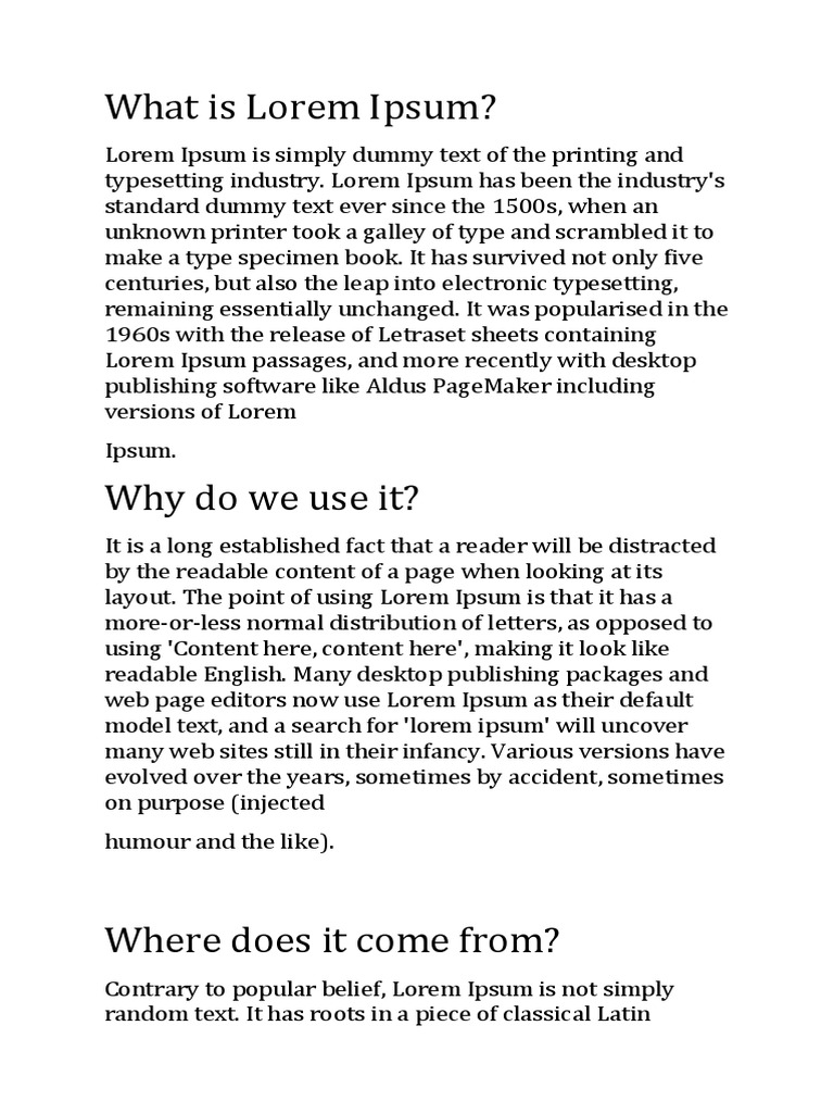 What Is Lorem Ipsum? | PDF | Written Communication | Writing