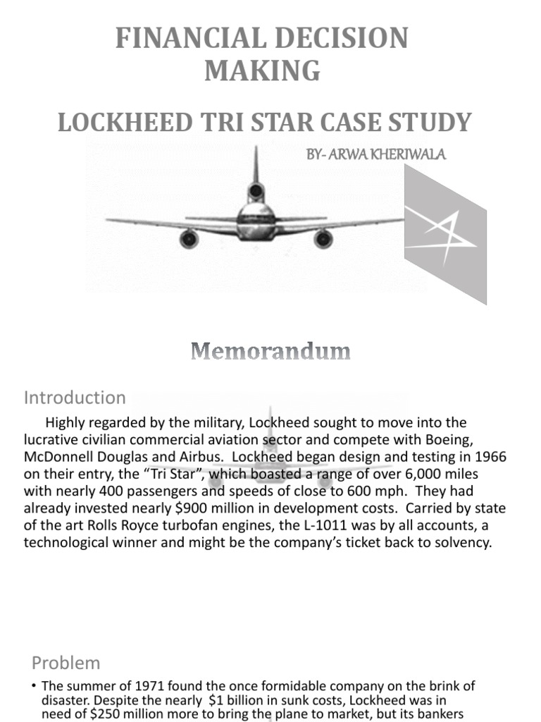 Lockheed TriStar Financial Analysis | PDF | Net Present Value | Stocks