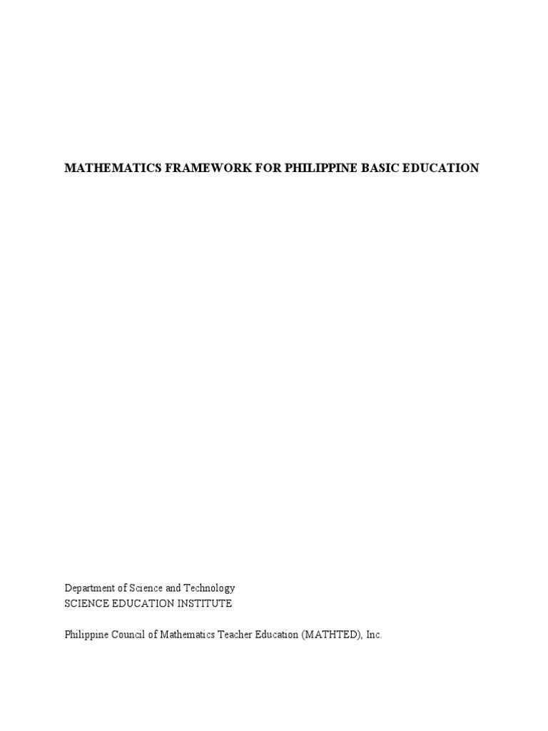 Pinoy Math PDF | PDF | Teaching Mathematics | Curriculum