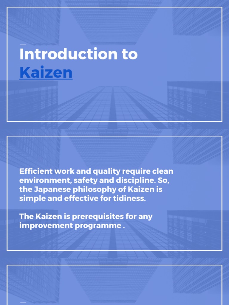 Introduction To Kaizen | PDF