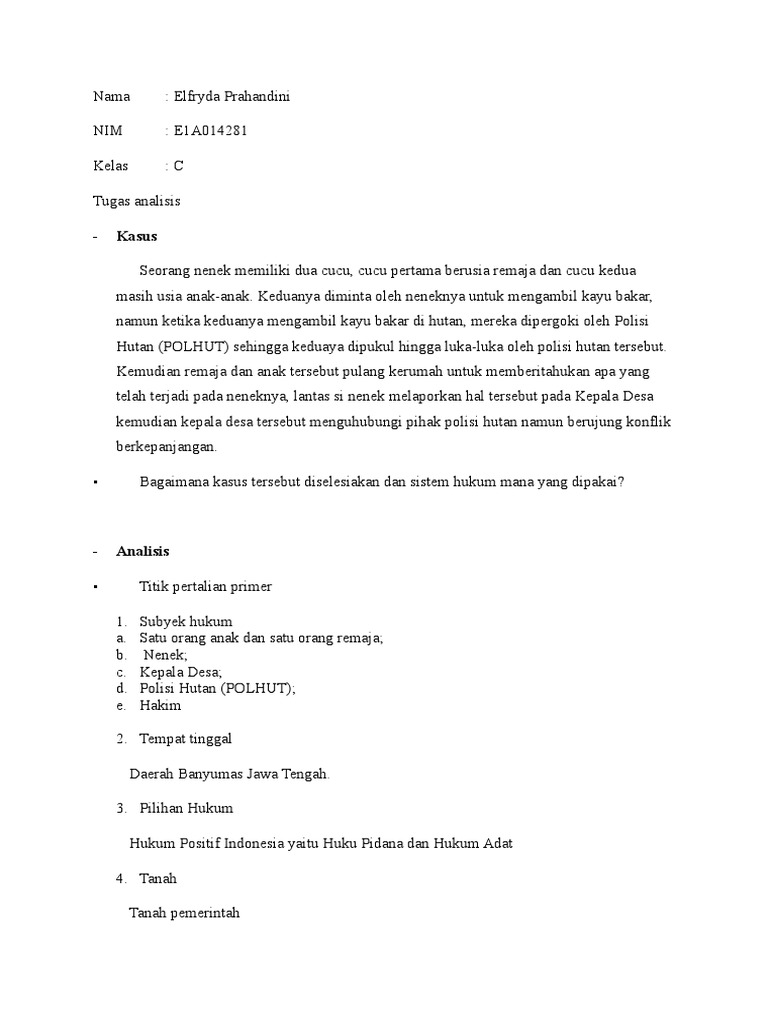 Contoh Kasus Hukum Perdata Internasional | PDF