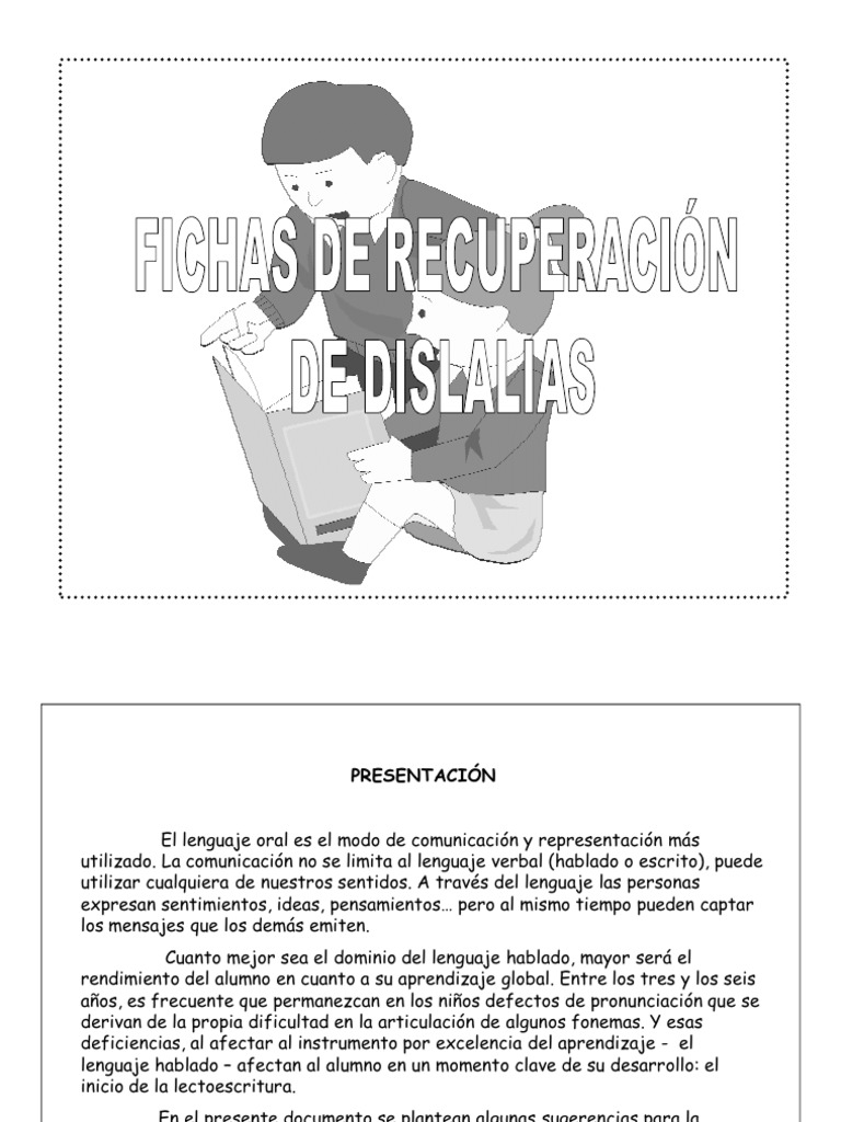 Libro de Dislalias PDF | PDF