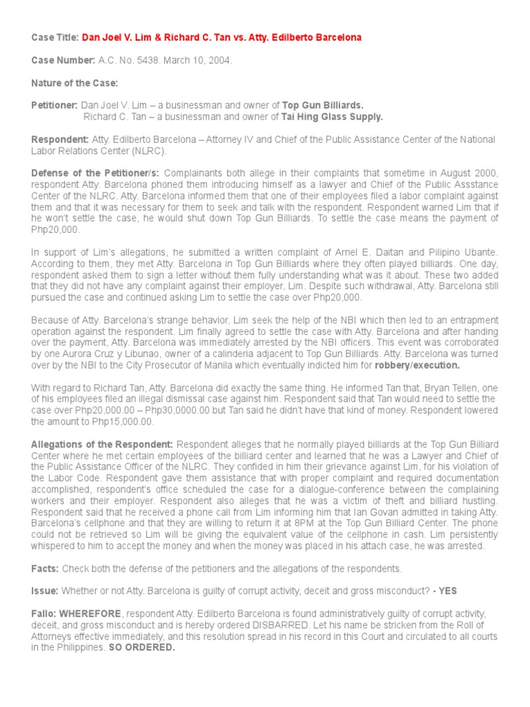 41 Lim Et Al, V. Barcelona | PDF | Lawyer | Prosecutor