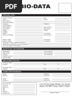 Biodata Template Philippines | PDF | Government And Personhood