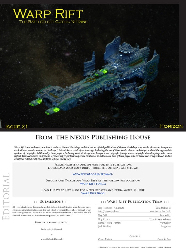 Warp Rift 21 | PDF | Battlecruiser | Battleship