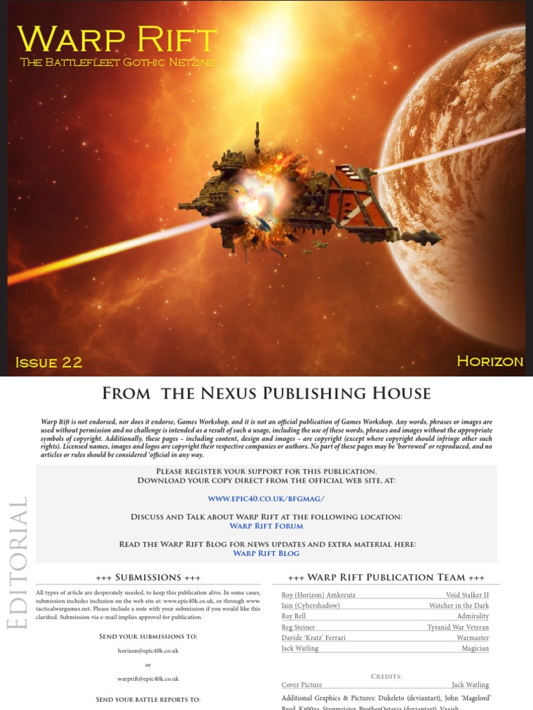 Warp Rift 22 | PDF | Warships | Artillery Battery