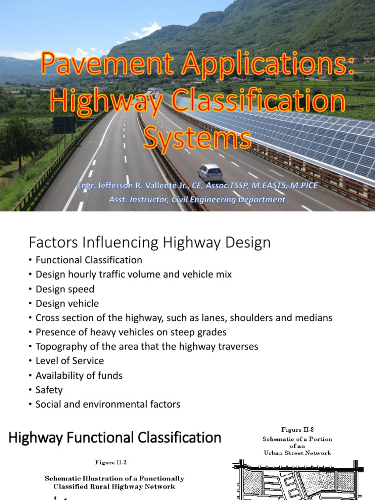 1.1 Pavement Applications - Highway Classification Systems (Philippines ...