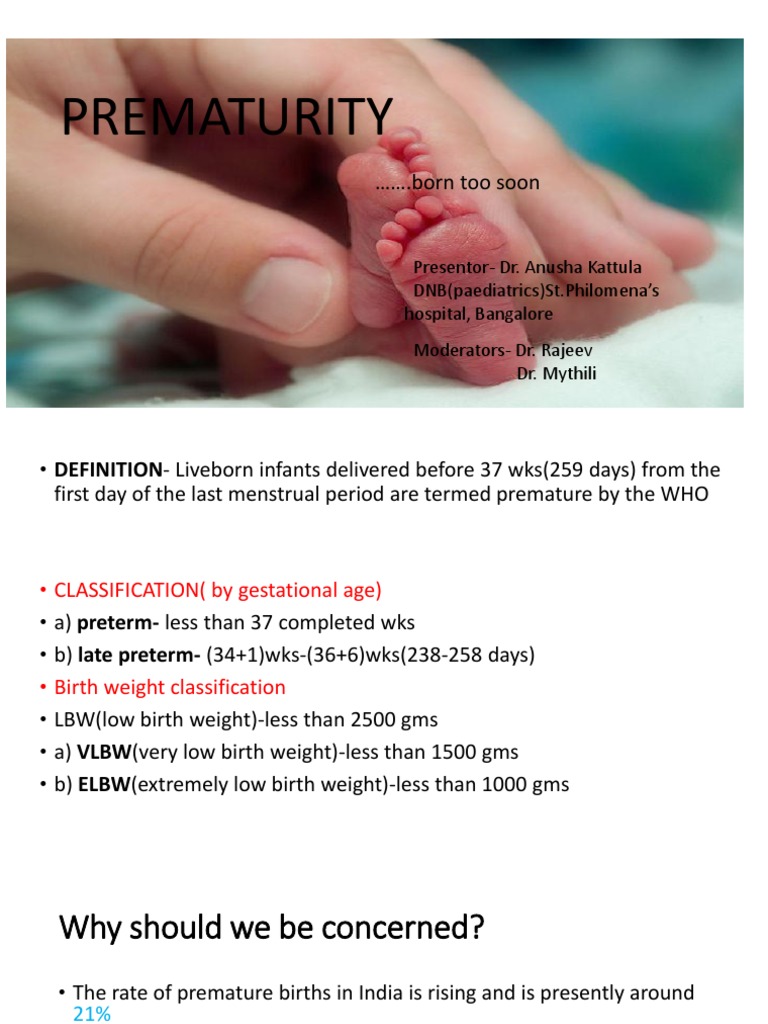 Prematurity | PDF | Preterm Birth | Neonatal Intensive Care Unit
