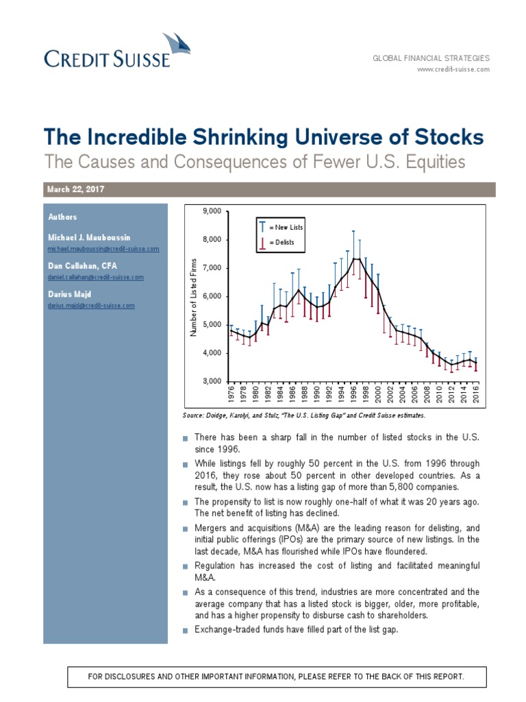 The Incredible Shrinking Universe of Stocks | PDF | Private Equity ...