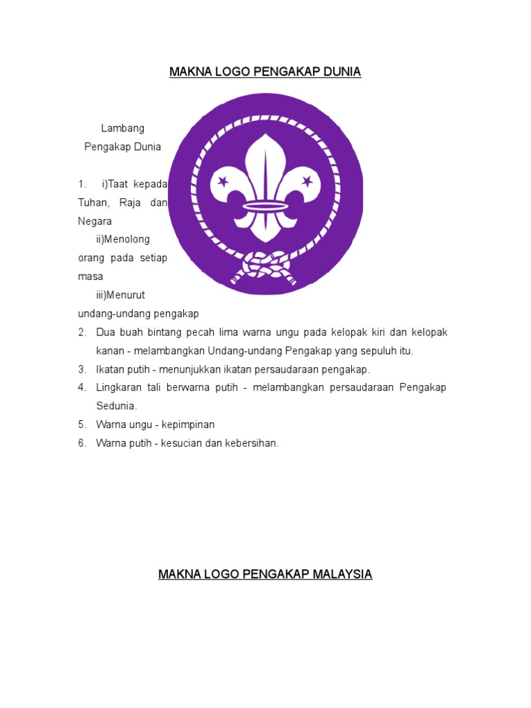 Makna Logo Pengakap | PDF
