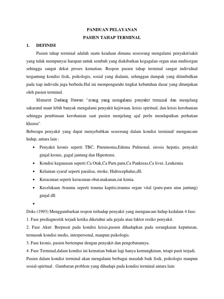 Pasien Tahap Terminal | PDF