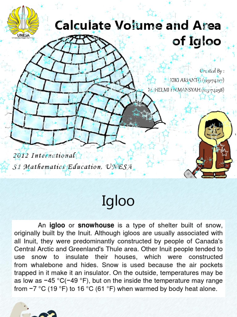 Calculate Igloo 2nd Ver. | PDF | Water Ice | Precipitation