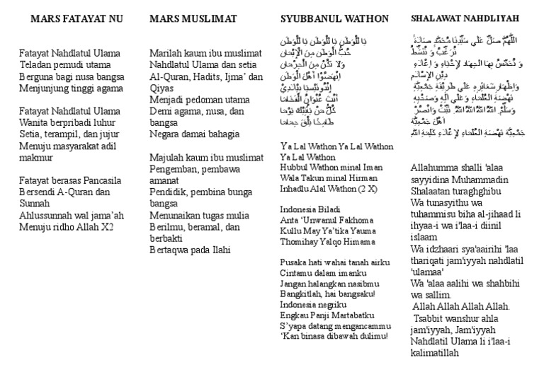 Mars Fatayat Nu | PDF