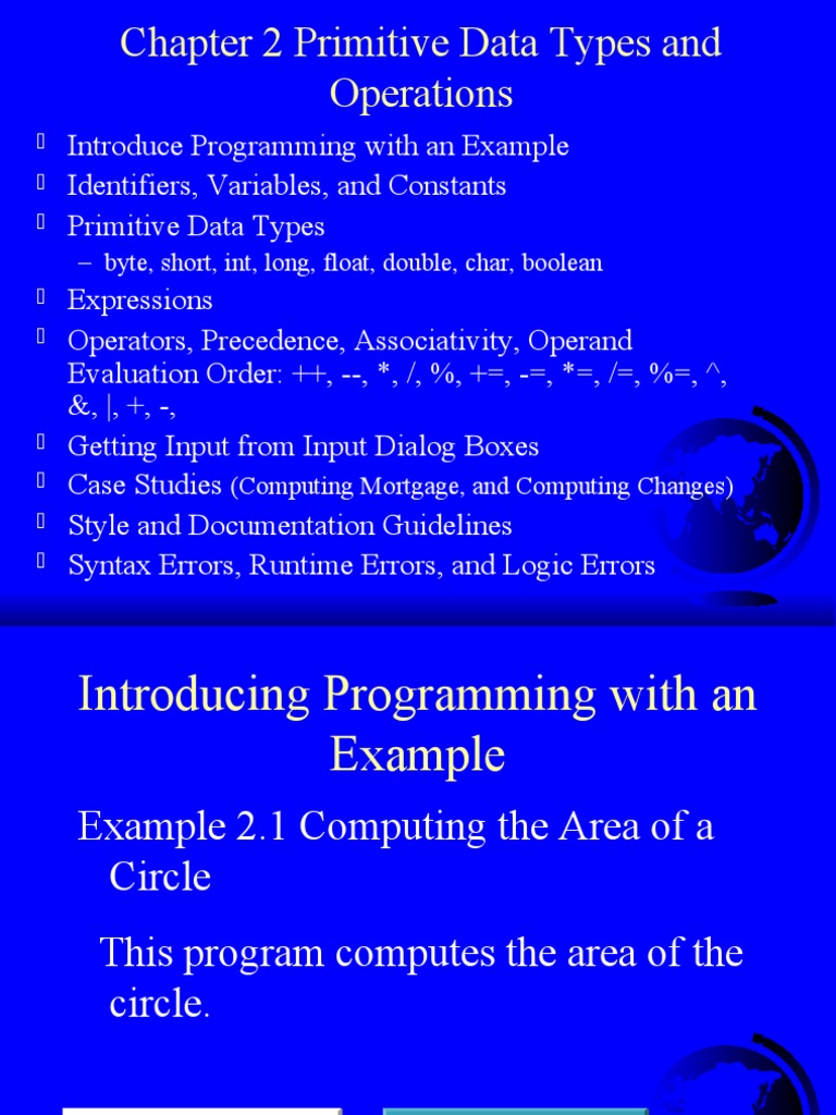 Byte Short Int Long Float Double Char Boolean Pdf Languages