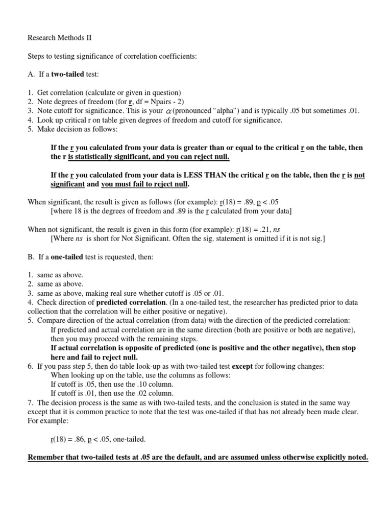 Pearson Significance Table | PDF | Statistical Significance ...
