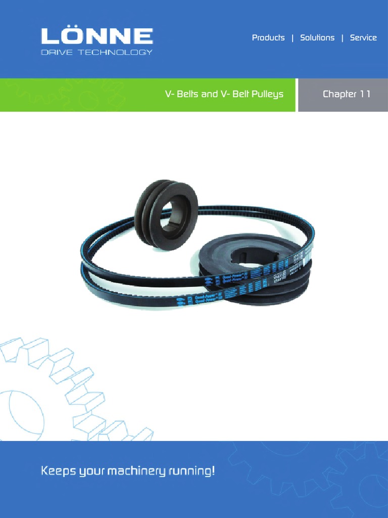 Chapter 11 - V - Belts and V - Belt Pulleys PDF | PDF | Belt ...