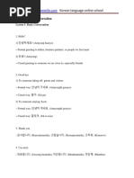 Basic Korean Conversation Scripts | PDF | Politics Of Korea | East Asia