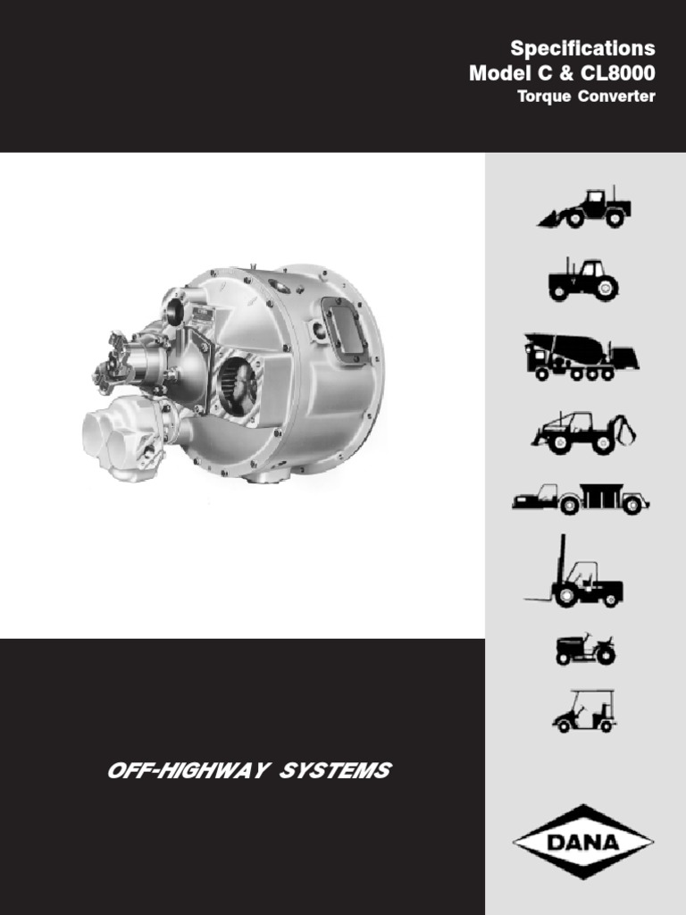 Specifications Model C & CL8000: Off-Highway Systems | PDF | Horsepower ...