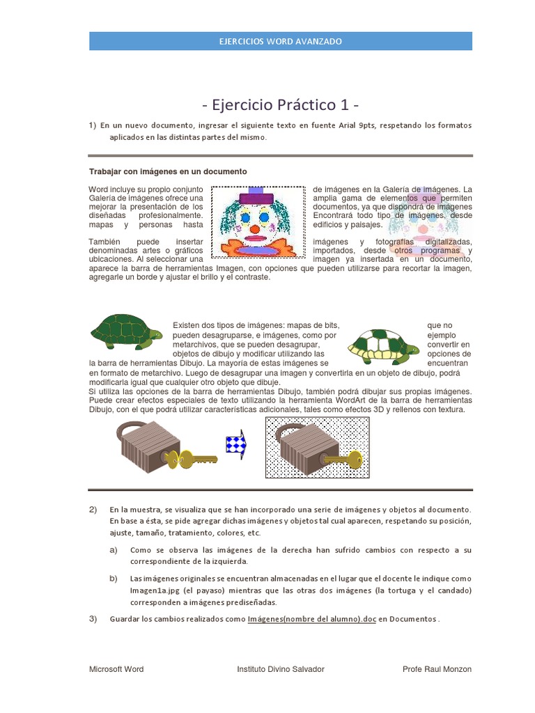 Practico 1 Pdf Pdf Imagen Microsoft Word