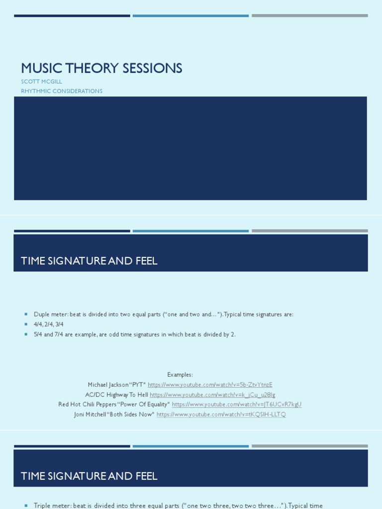 Theory Revision Rhythm | PDF | Music Theory | Rhythm And Meter