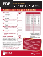 Escala FindRisc | PDF | Diabetes | Salud pública