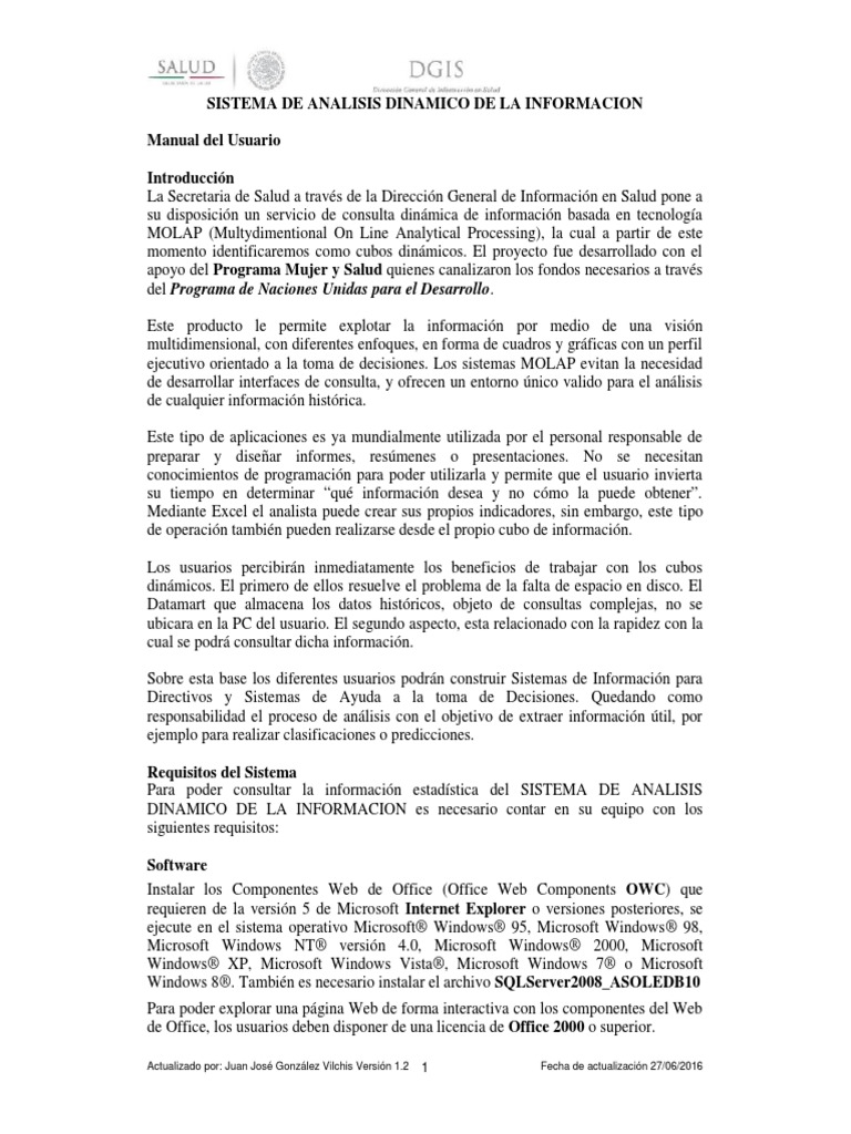 Manual de Instalacion Cubos | PDF | explorador de Internet | Tabla ...