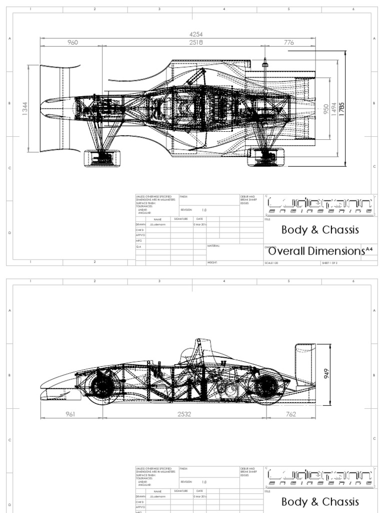 Body & Chassis Dimensions Drawing | PDF | Nature