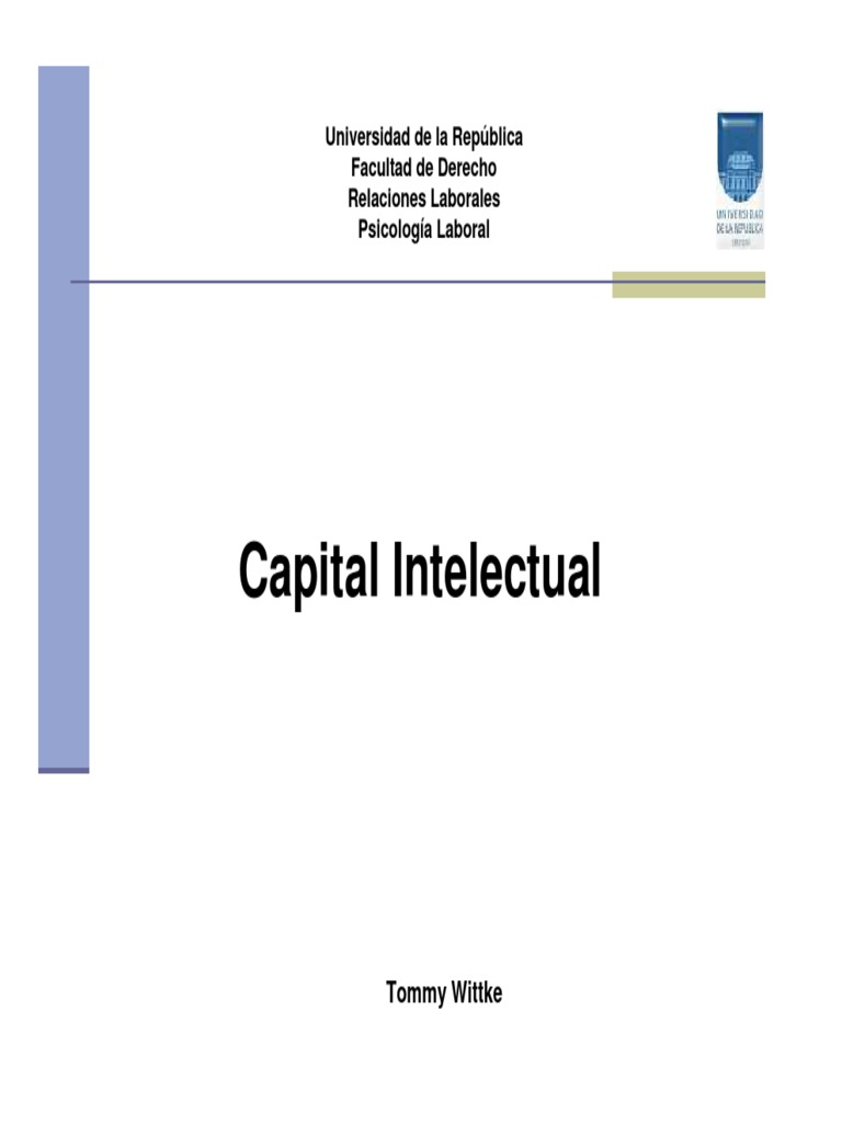 3-Capital Intelectual | PDF | Gestión del talento | Recursos humanos