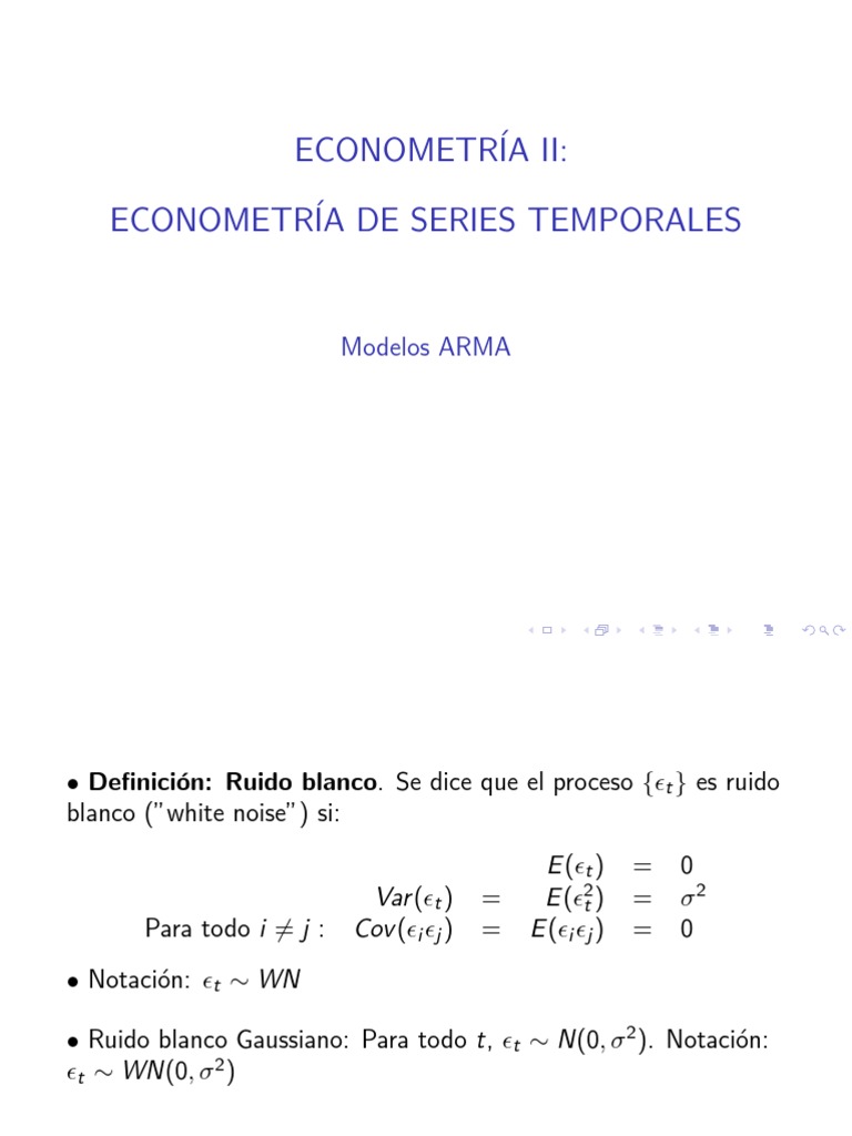 02 Modelos ARMA PDF | PDF