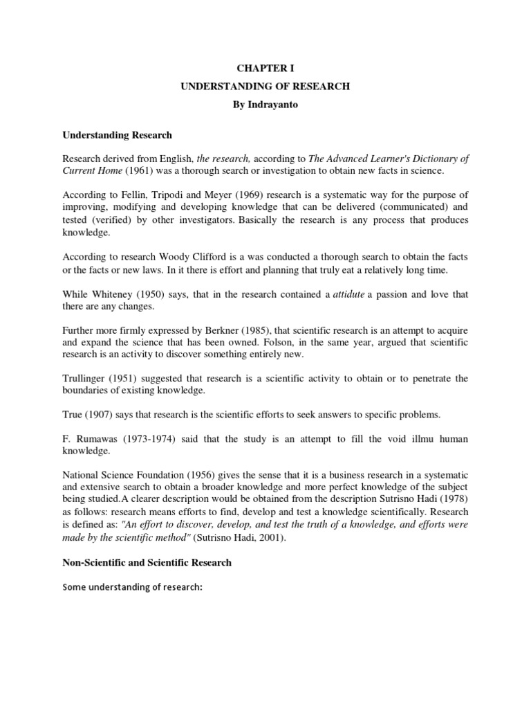 Understanding of Research | PDF | Scientific Method | Science