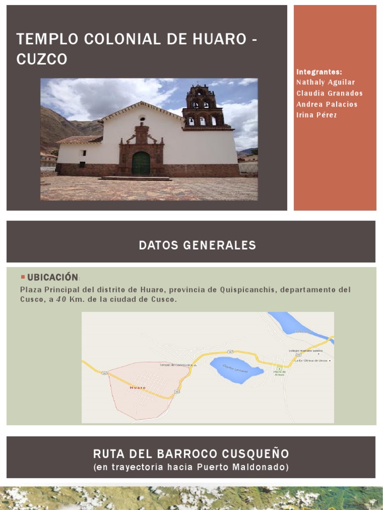 El templo colonial de San Juan Bautista de Huaro: Una joya ...
