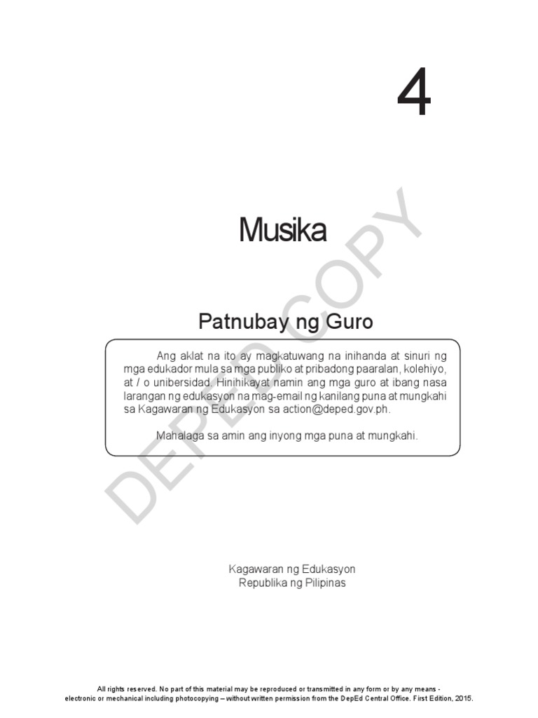 Music4 TG U1 | PDF