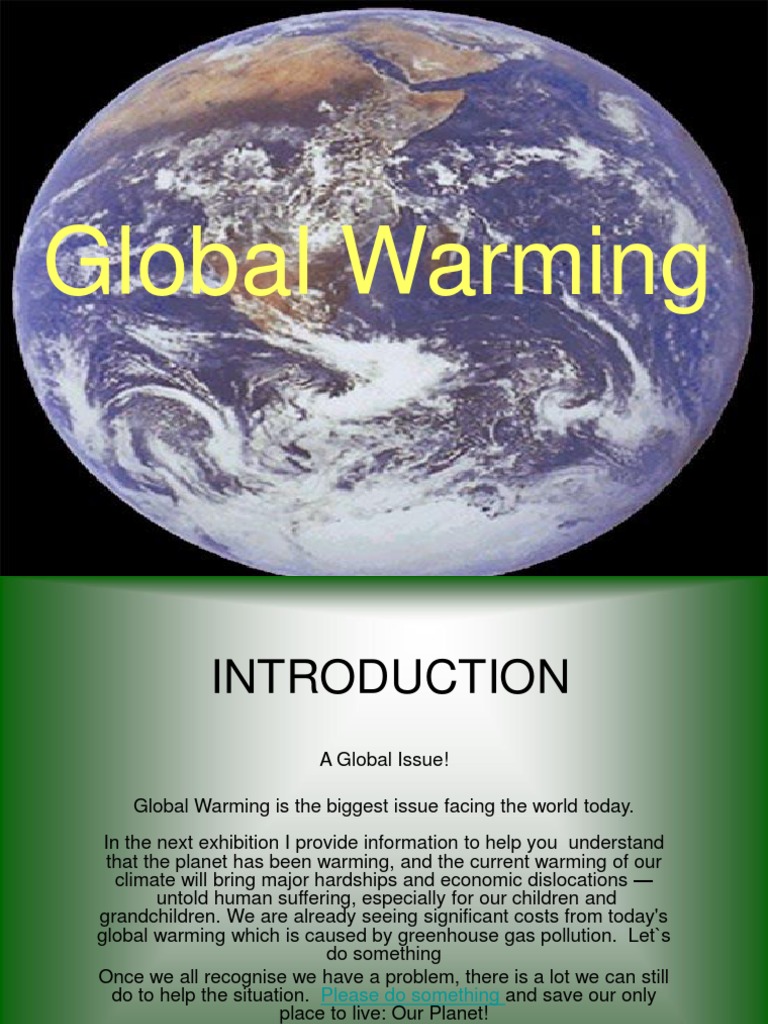 Globalwarming Webquest | PDF | Greenhouse Effect | Atmosphere Of Earth