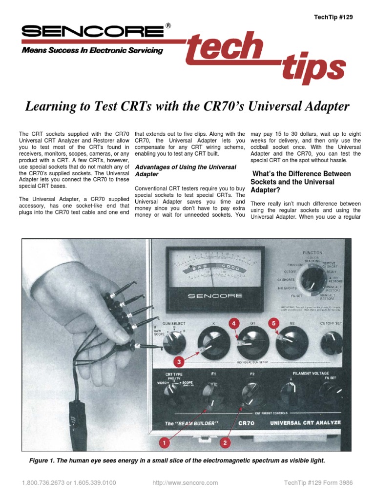 Testing Any CRT with a Universal Adapter: How to Connect an Unusual CRT ...