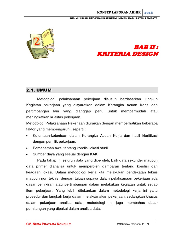 Bab II. Kriteria Design | PDF