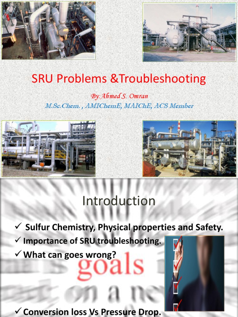 Sru Troubleshooting | PDF | Sulfur Dioxide | Combustion