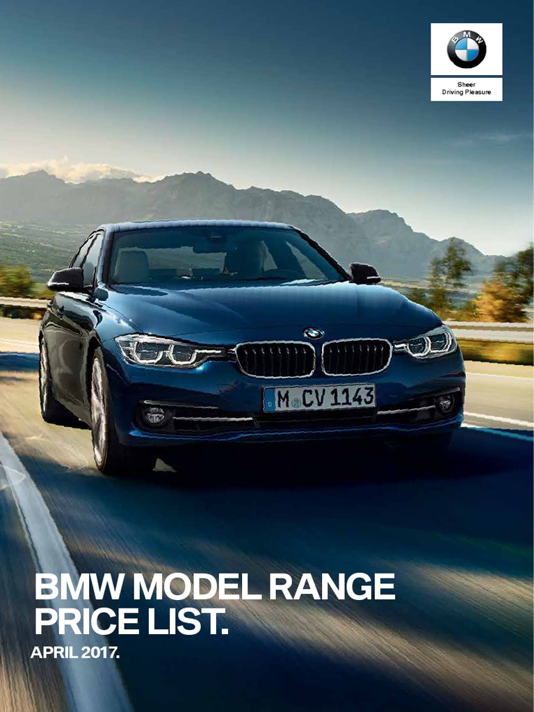 BMW Range Price List | PDF | Fuel Economy In Automobiles | Car Body Styles