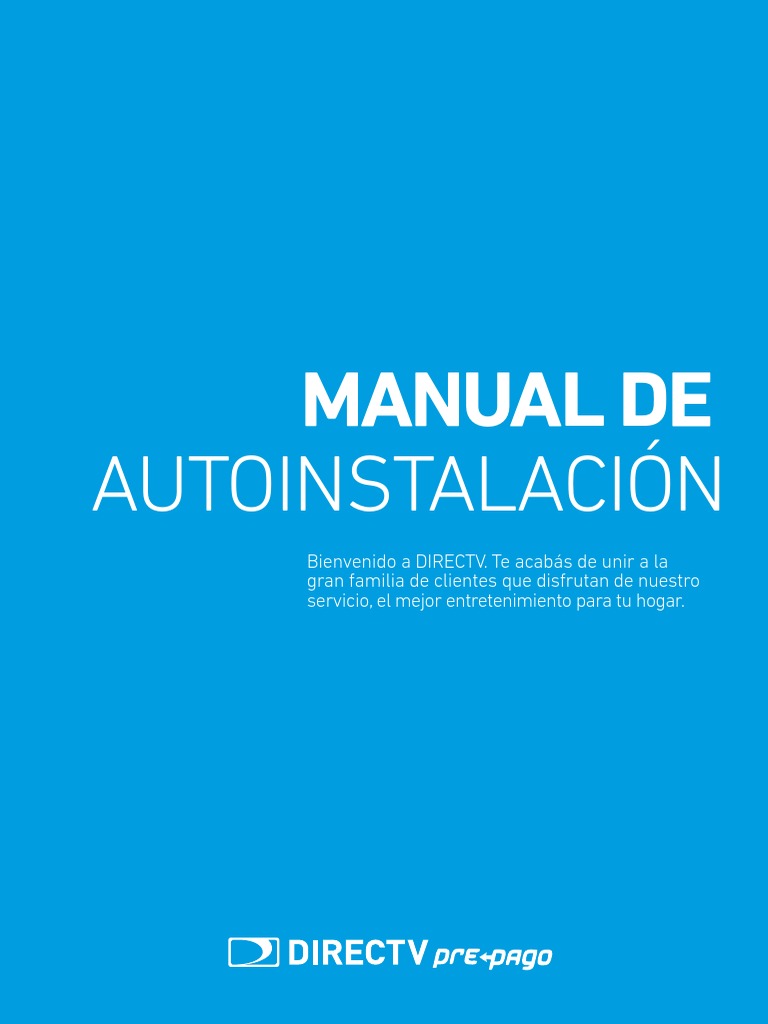 Manual de Autoinstalación DIRECTV Prepago | PDF | Direc Tv | Control remoto