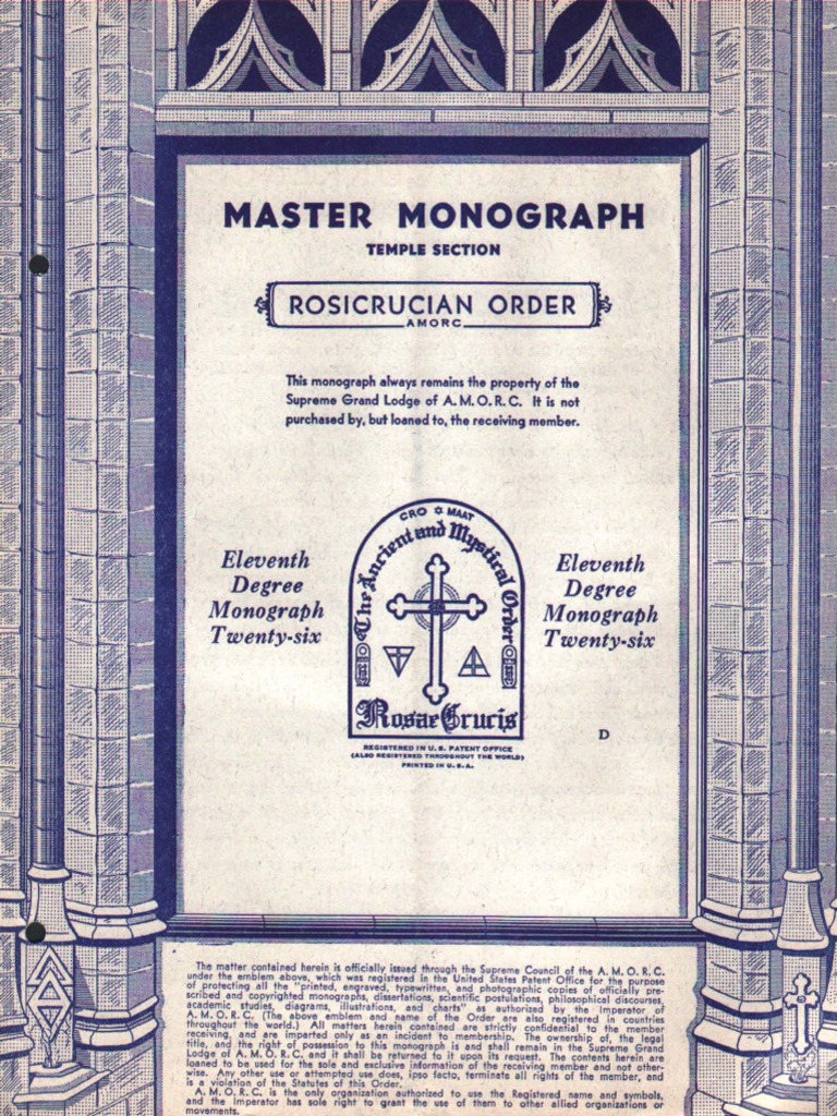 AMORC Temple 11 026-050 - Amorc | PDF
