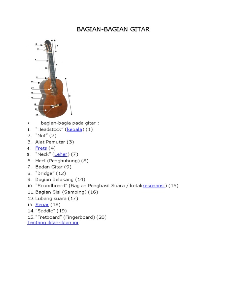 BAGIAN Gitar Dan Biola | PDF