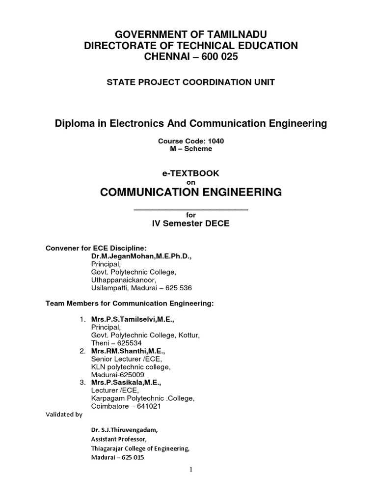 Communication Engineering | PDF | Antenna (Radio) | Radio Propagation