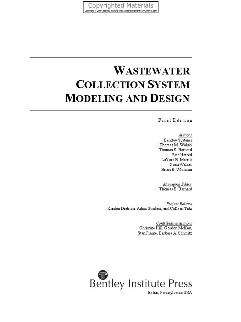 Wastewater Collection System Modeling and Design PDF | PDF | Sanitary ...