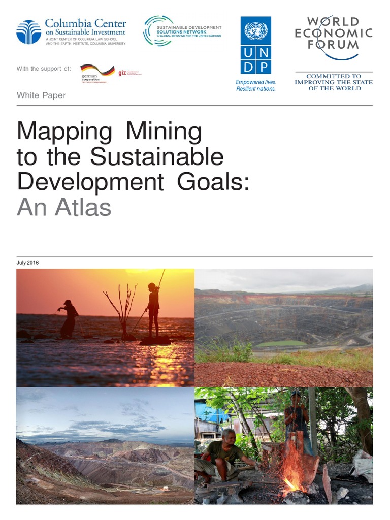 Mapping Mining To The Sustainable Development Goals - An Atlas PDF ...